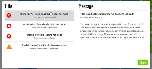 Errors & warnings tool